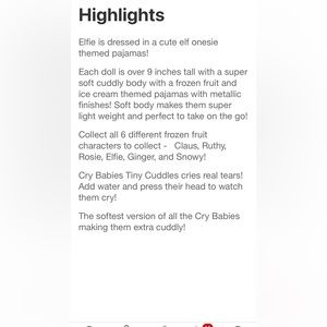 IMC | Holiday | Cry Babies Tiny Cuddles Christmas Elfie Green And Red ...